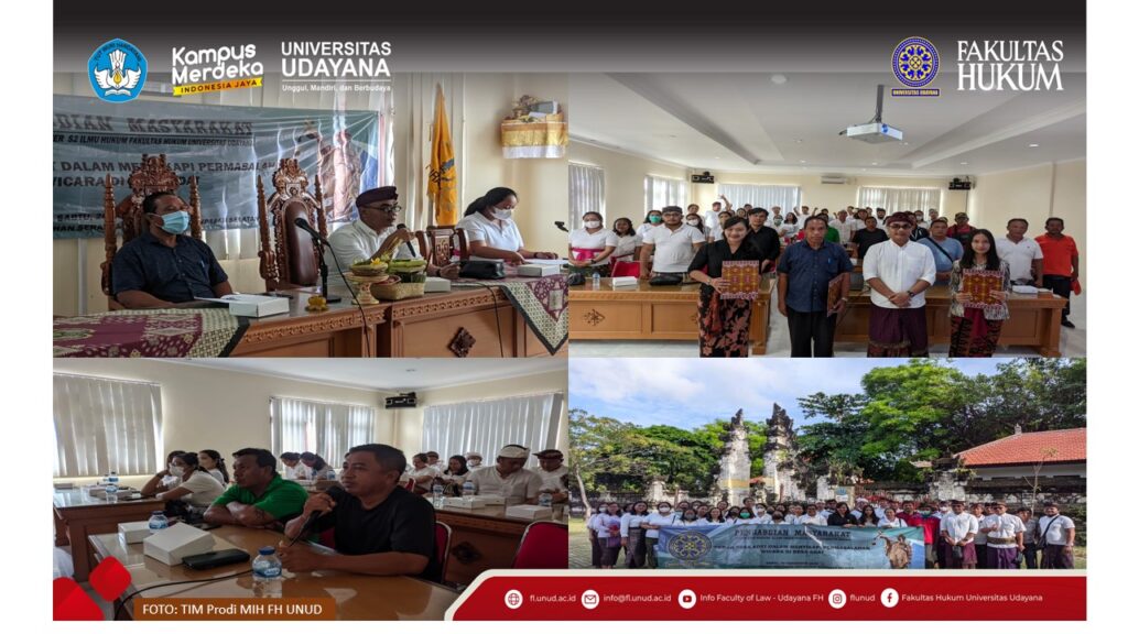 FH Unud Kupas Penyelesaian Perkara Adat dan Hukum Pidana Adat di ...
