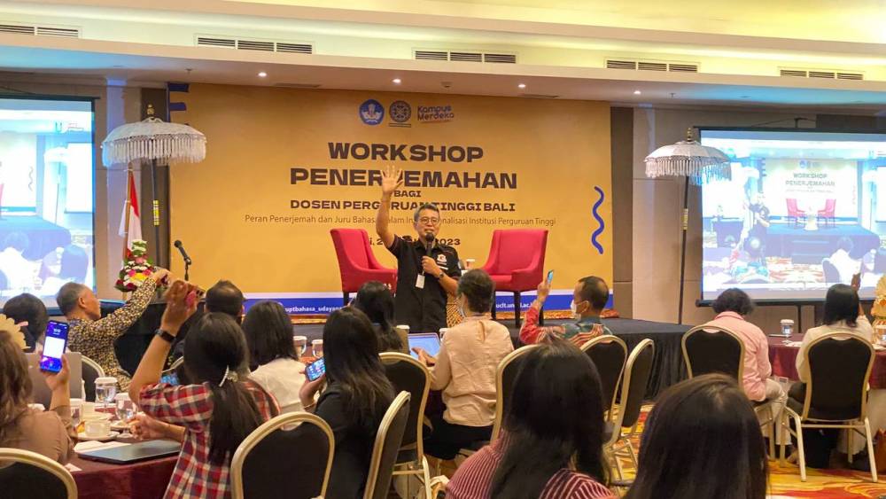 Menuju Internasionalisasi, UPT Bahasa Unud Gelar Workshop - Bali Politika
